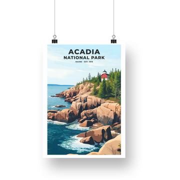 Acadia National Park Poster – The National Park Store