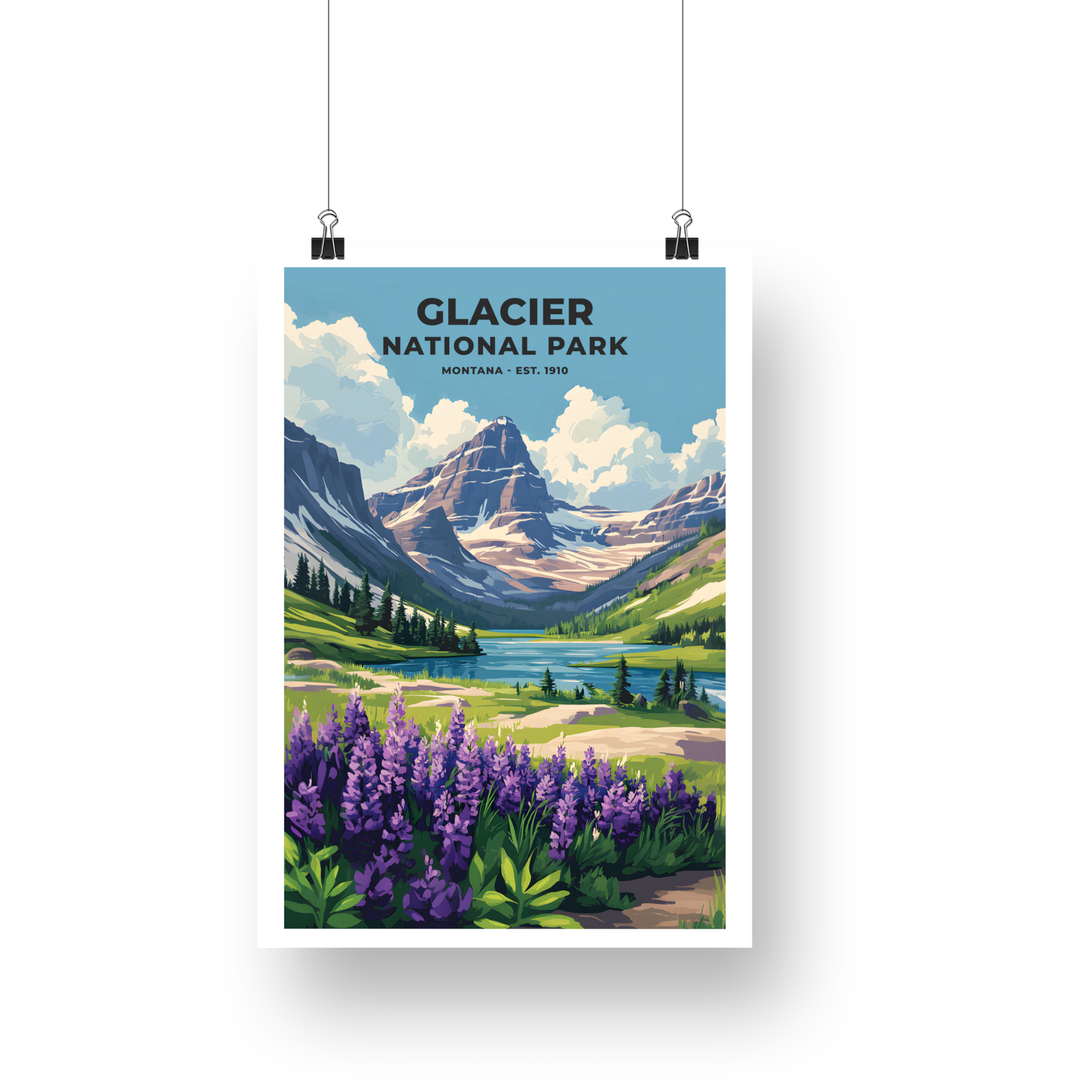 Glacier National Park Poster – The National Park Store