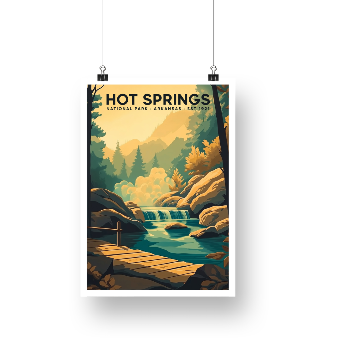 Hot Springs National Park Poster – The National Park Store