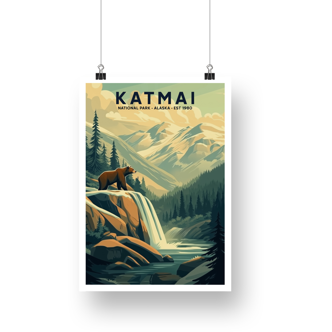 Katmai National Park Poster – The National Park Store