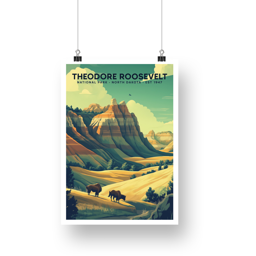 Theodore Roosevelt National Park Poster – The National Park Store