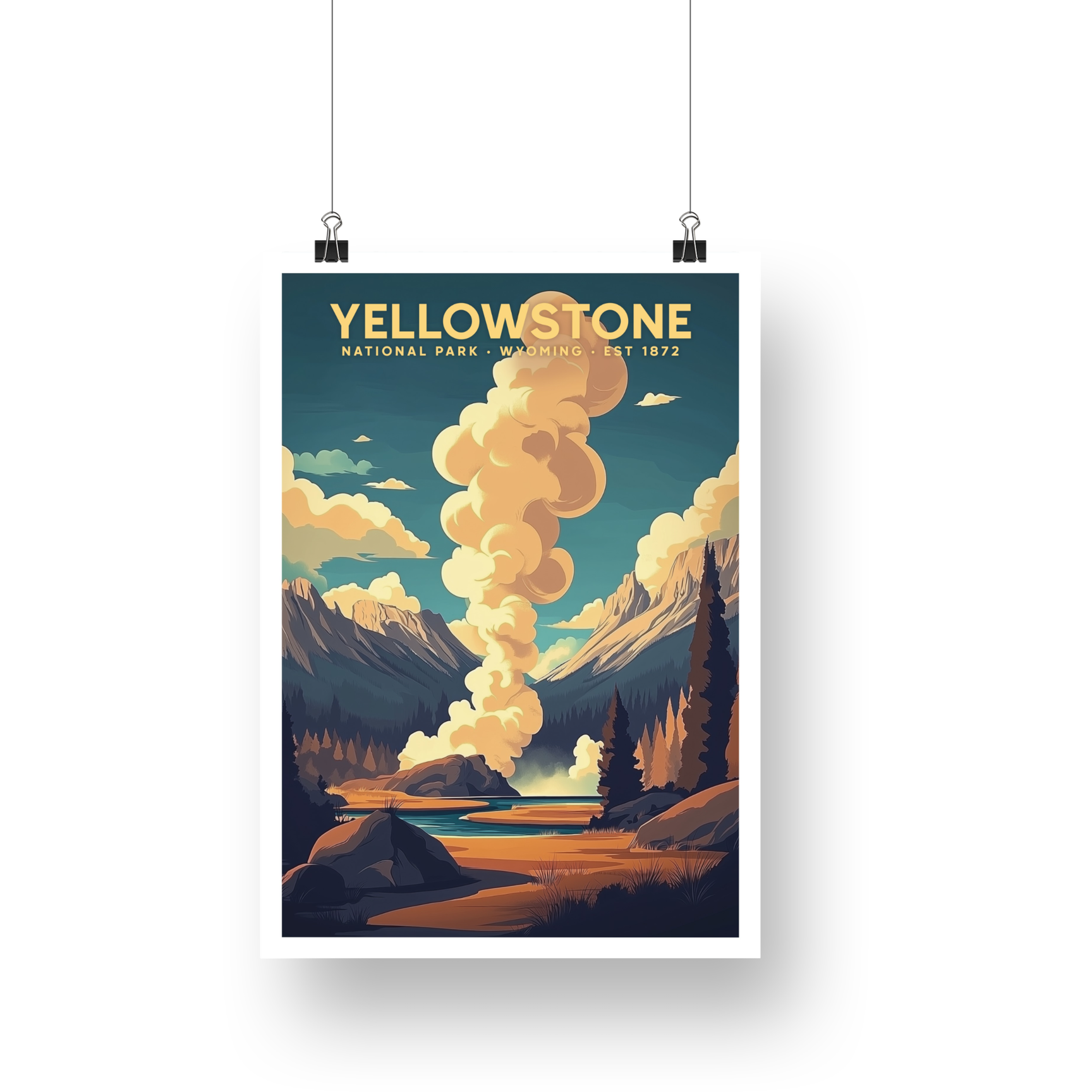 Yellowstone National Park Poster – The National Park Store