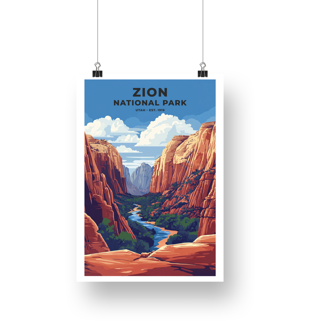 Zion National Park Poster – The National Park Store